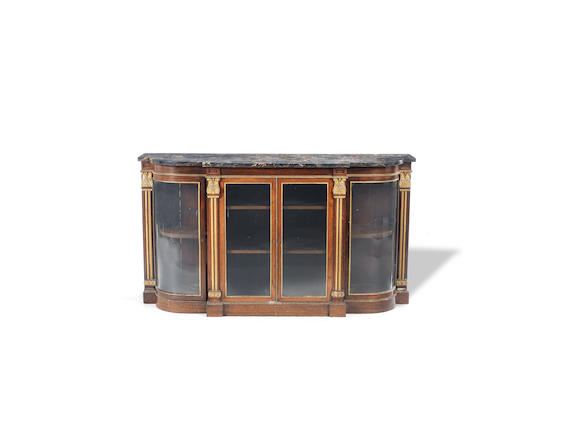 Bonhams A Regency Rosewood And Parcel Gilt Side Cabinet