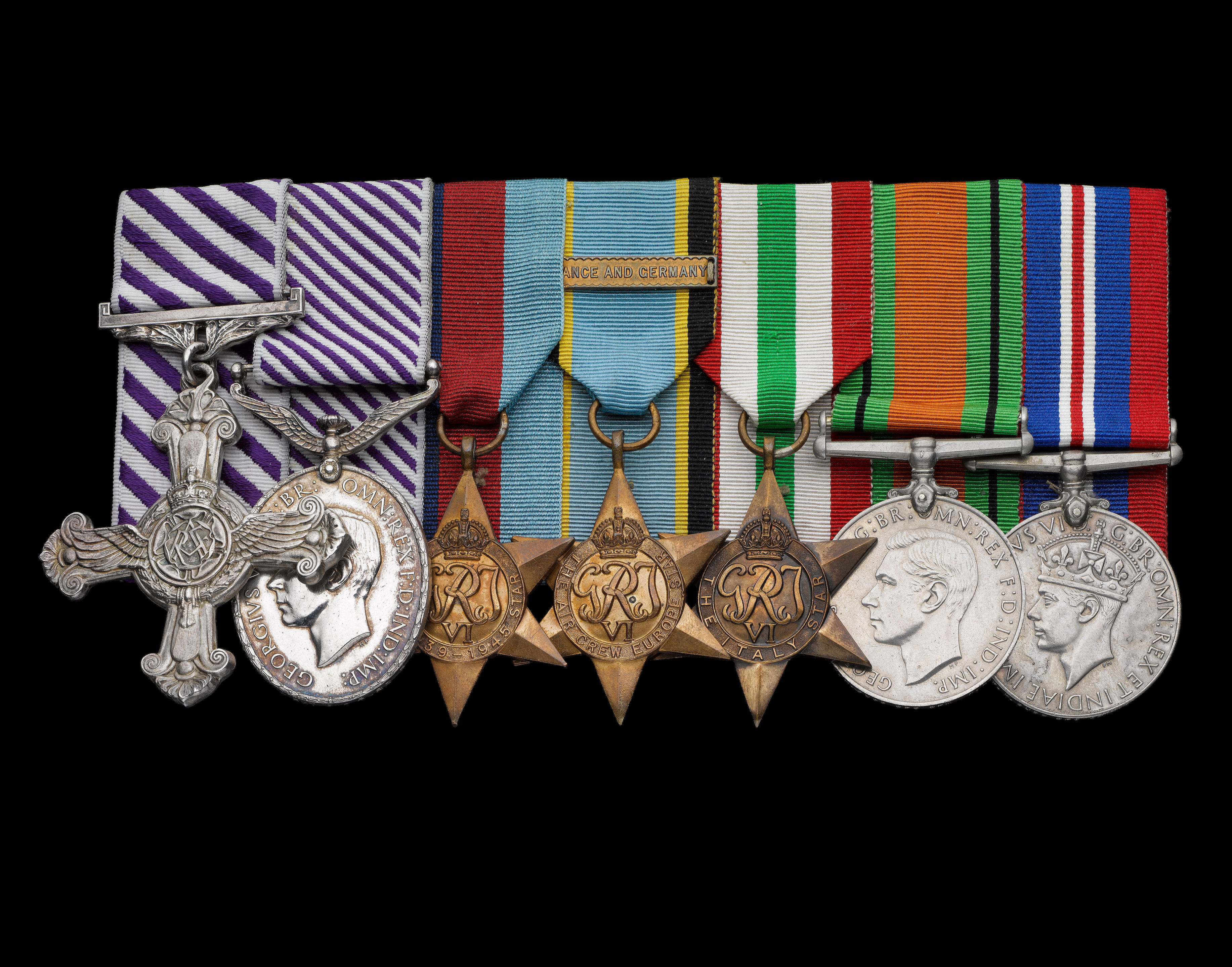 Bonhams A Second World War Dfc Dfm Group Of Seven To Flying