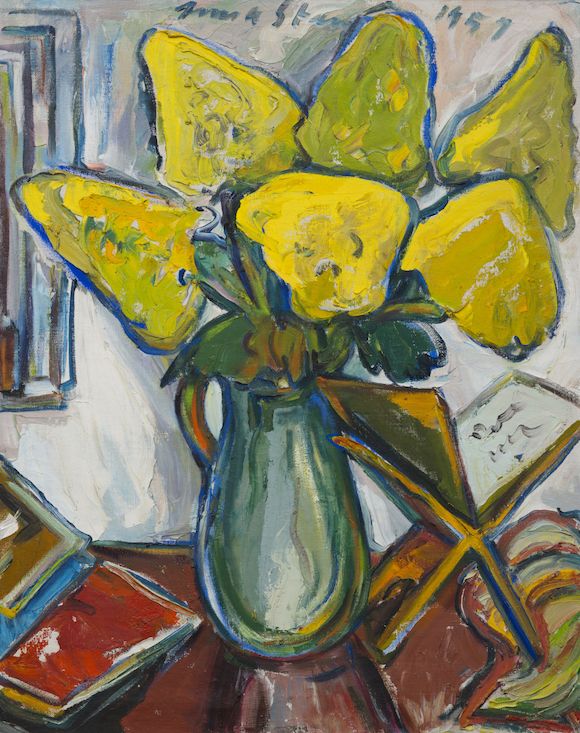 Bonhams : Irma Stern (South African, 1894-1966) Still life with golden ...