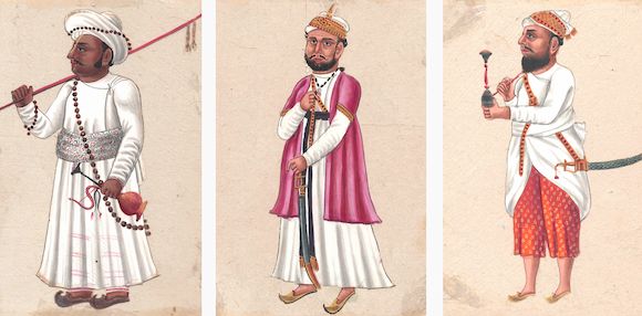 Bonhams : INDIA - MICA PAINTINGS A finely bound album, containing 68 ...