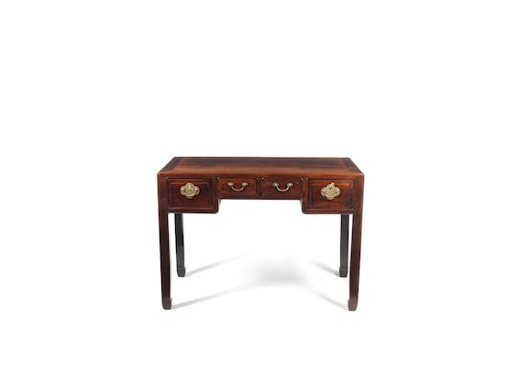Bonhams : An early 19th century Chinese huanghuali writing table