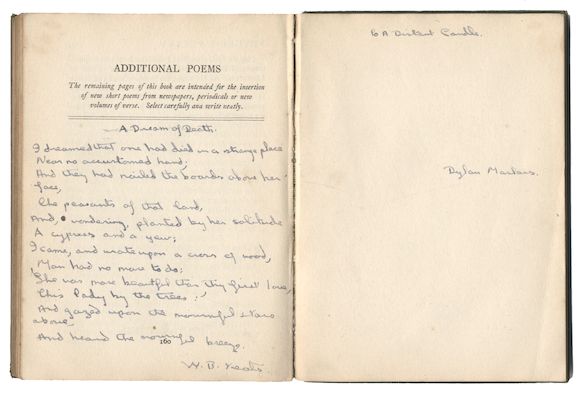 Bonhams : THOMAS (DYLAN) Books from the family library at Cwmdonkin ...
