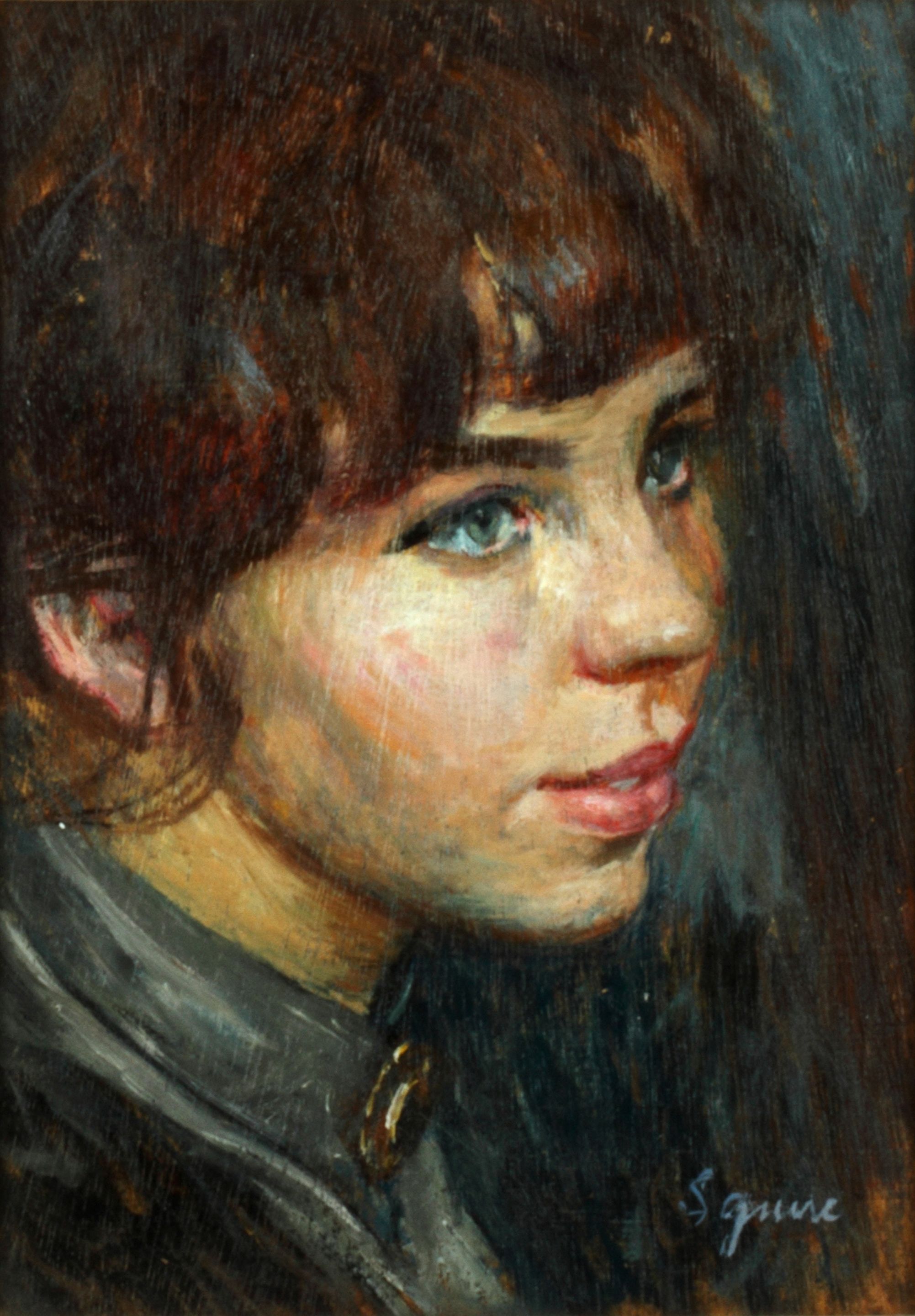 Bonhams : Geoffrey Squire (British), 20th Century Young Girl