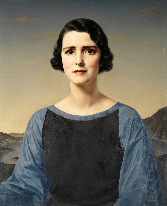 Bonhams : Gerald Leslie Brockhurst (British, 1890-1978) Portrait of a ...