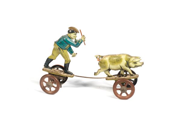 Bonhams : An early 20th century Continental tin-plated clockwork toy of ...