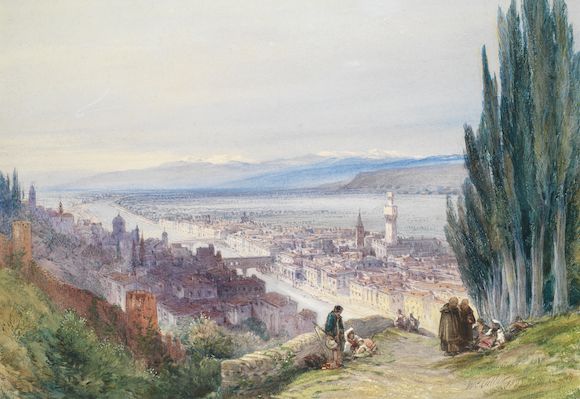 Bonhams : William Callow, RWS (British, 1812-1908) A view of Florence ...