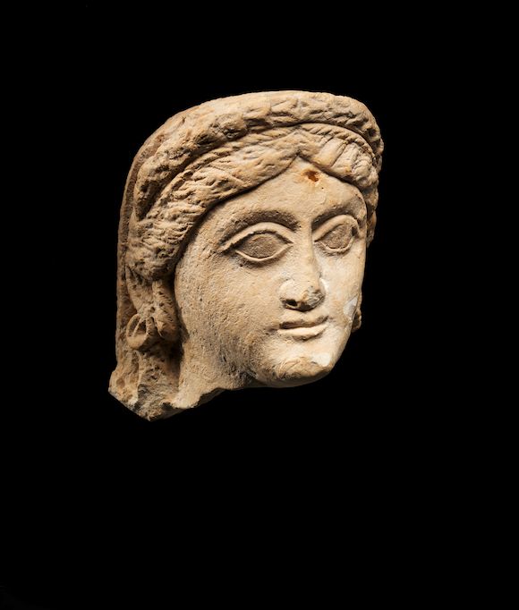 Bonhams : A Palmyran limestone head of a woman