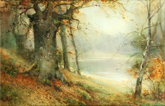 Bonhams : Thomas Tayler Ireland (British, active 1894-1921) Autumn ...