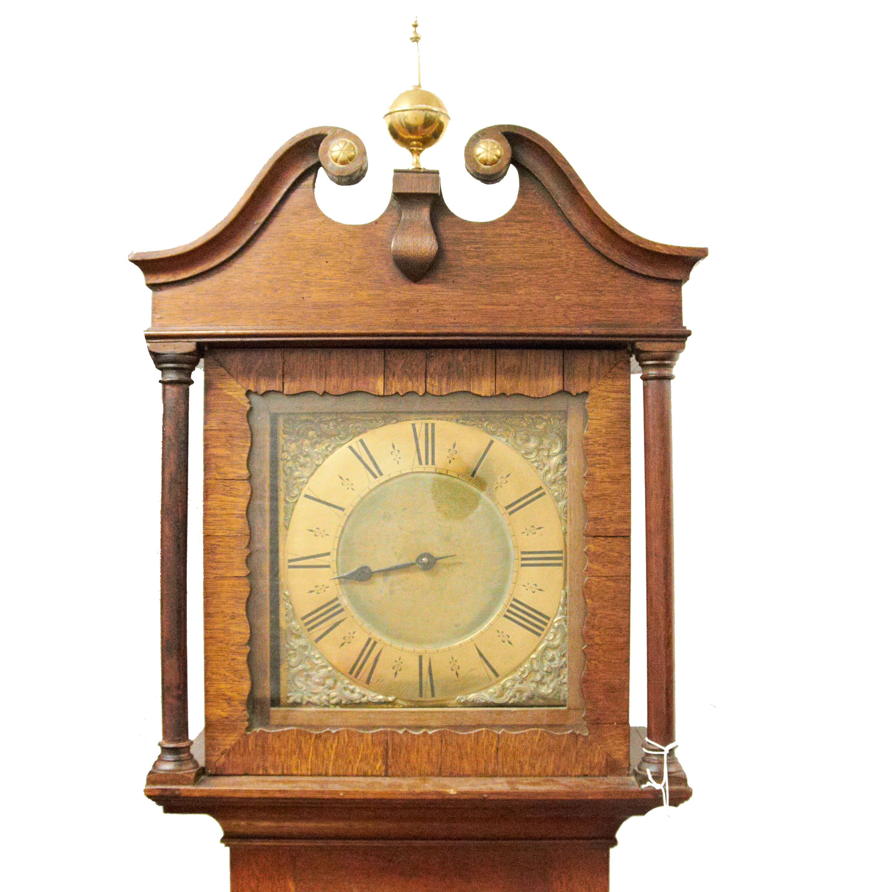 Bonhams : A George III oak longcase clock by Peter Selby, Wareham ...