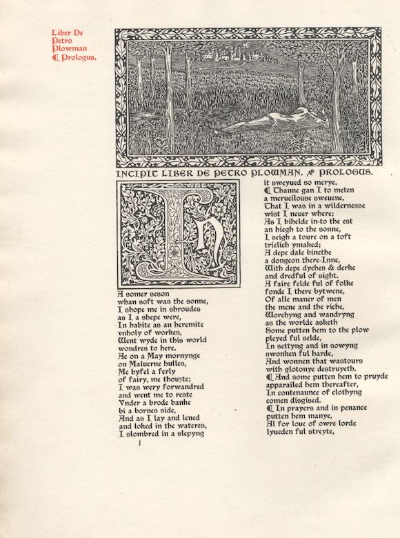 Bonhams : LANGLAND (WILLIAM) The Vision of William Concering Piers the ...