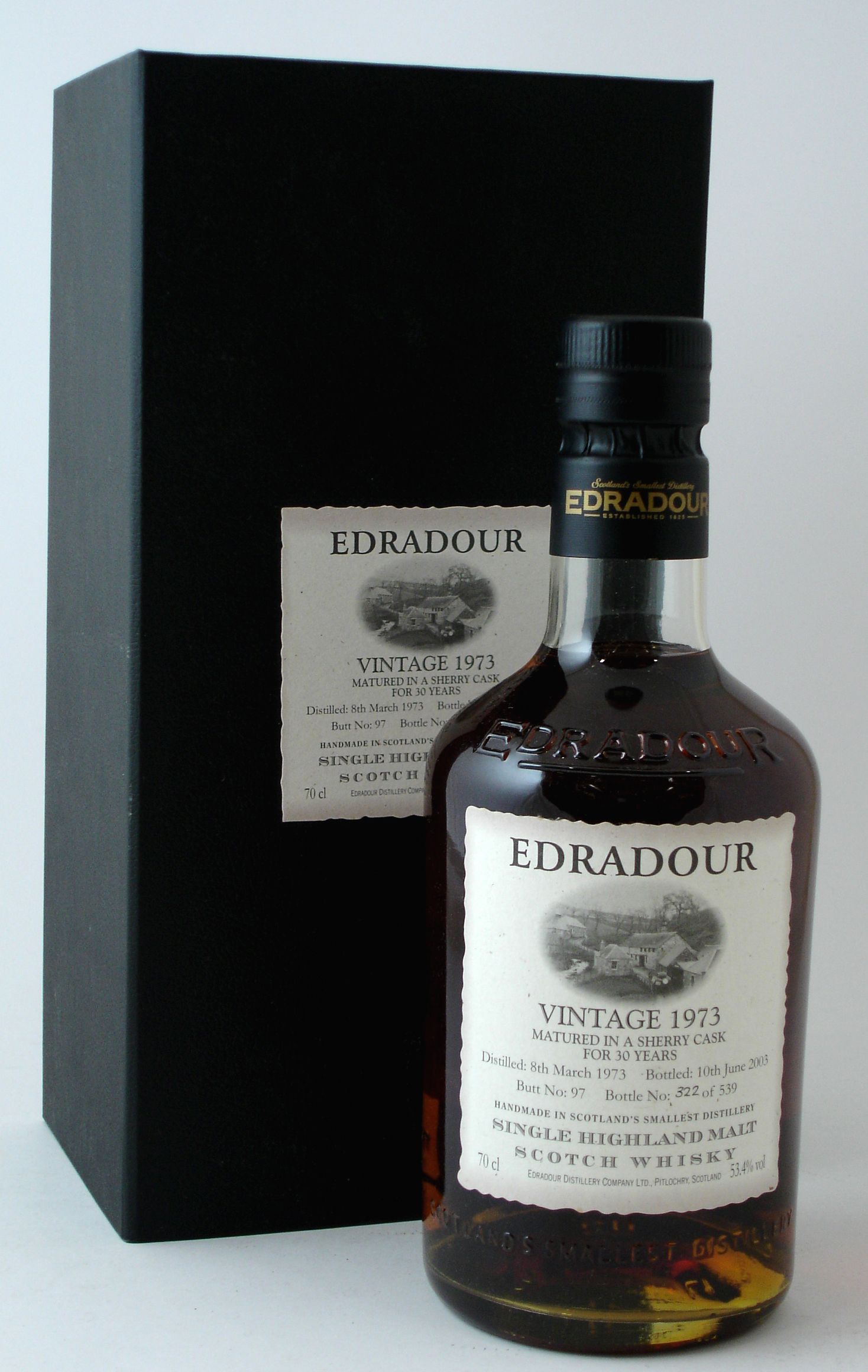 Bonhams : Edradour-30 year old-Vintage 1973