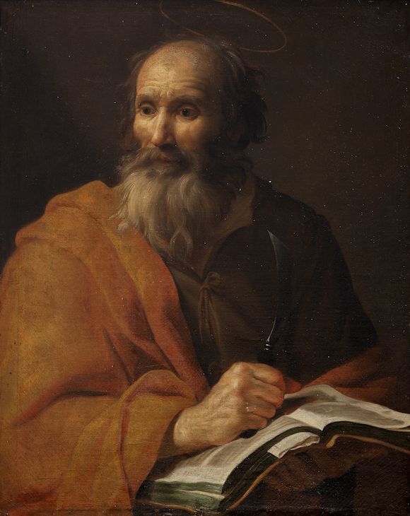 Bonhams : Circle of Claude Vignon (Tours 1593-1670 Paris) Saint Bartholomew