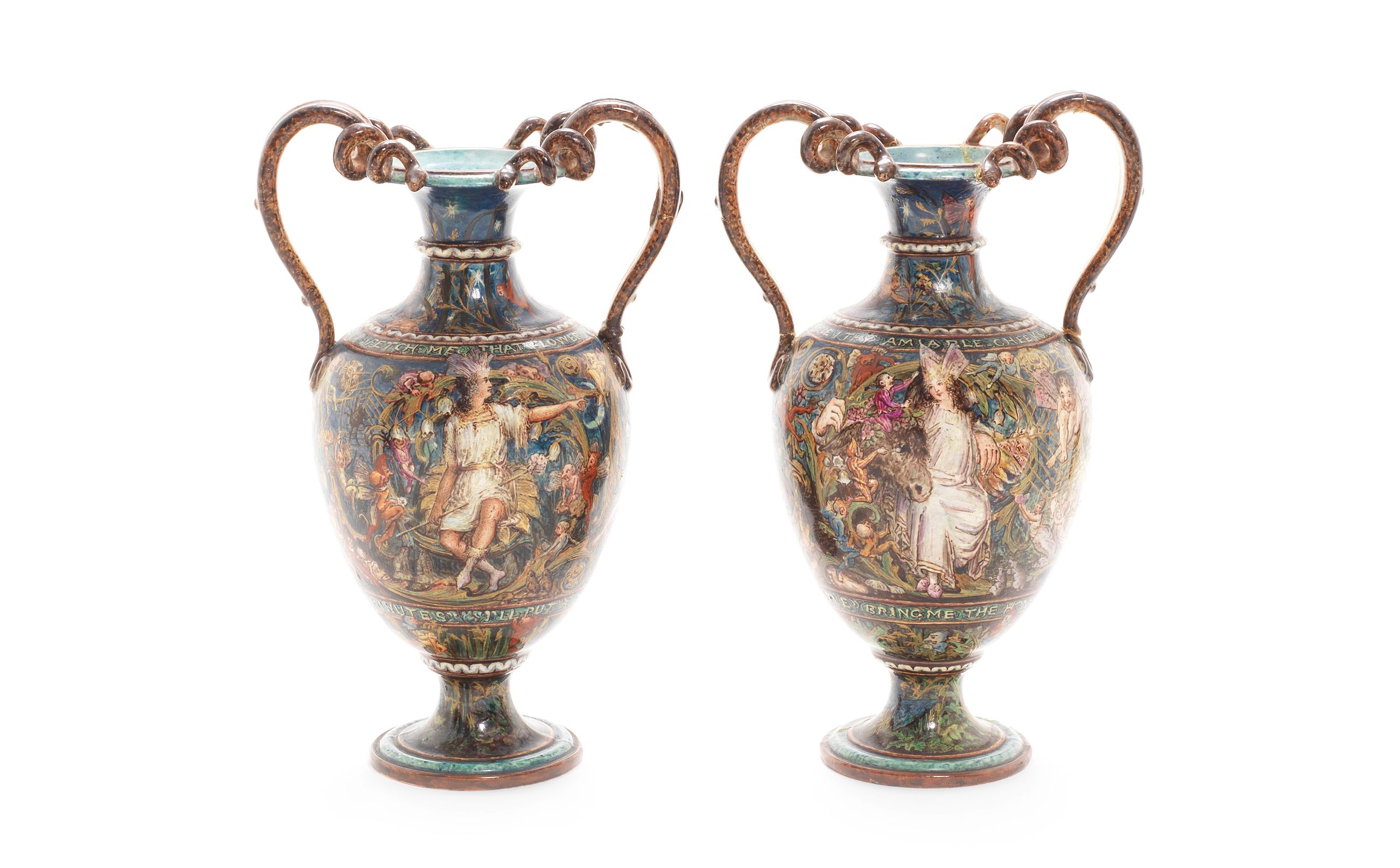 Bonhams : Walter Nunn for Minton 'A Midsummer Night's Dream' a Rare ...