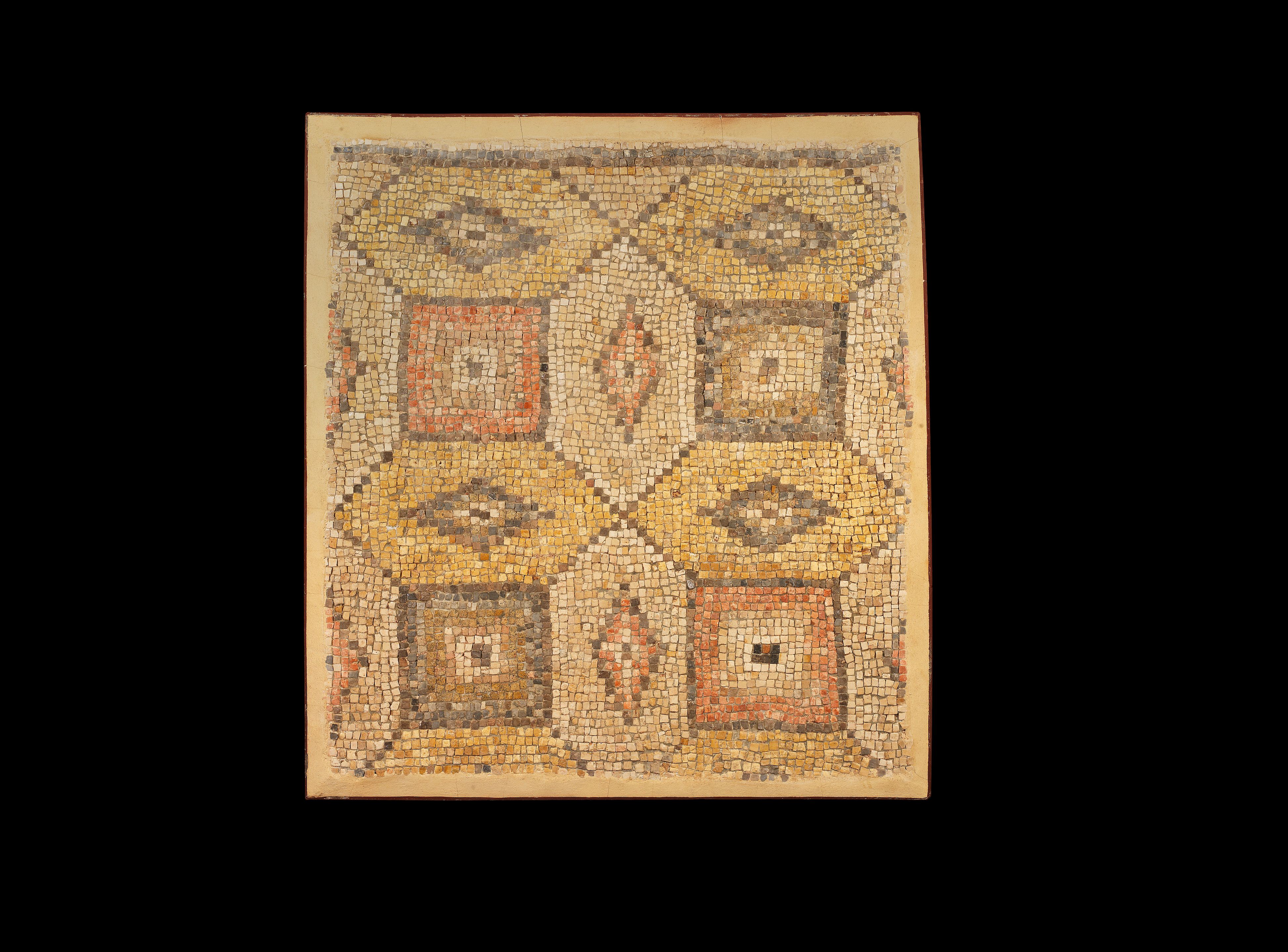 Bonhams : A Roman marble geometric mosaic panel