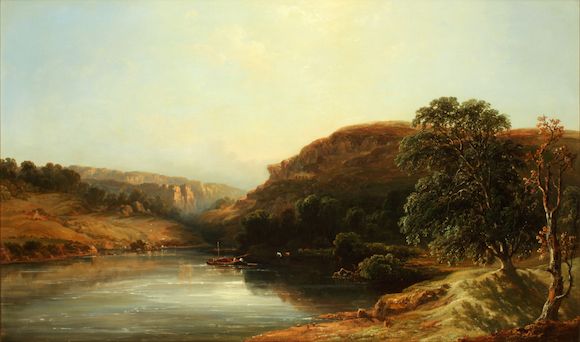 Bonhams : John Frederick Tennant (British, 1796-1872) Wye Valley