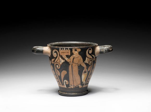 Bonhams : A Greek red-figure kotile