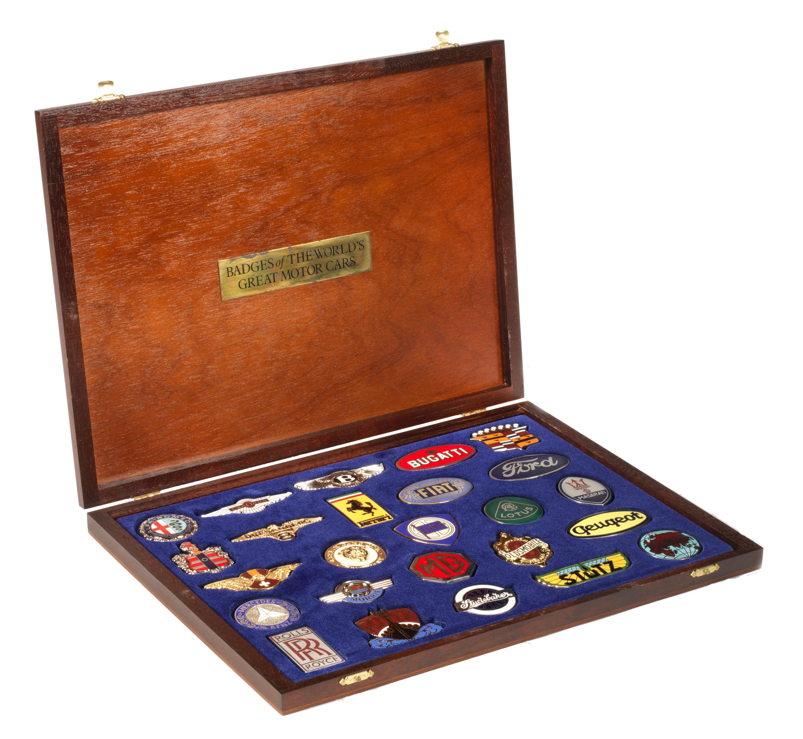 Bonhams Cars : A cased display set of 'Badges of the World's Great ...