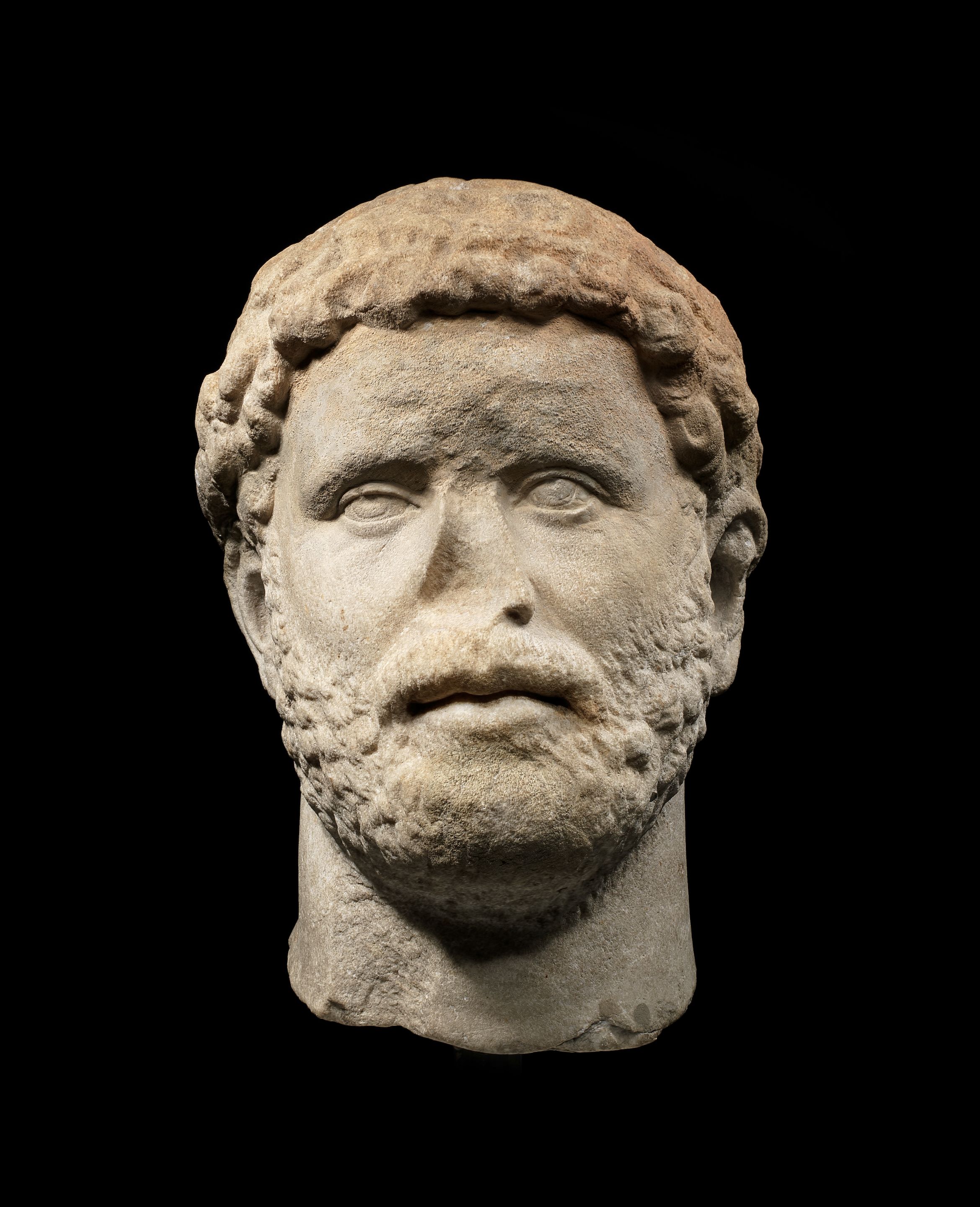 Bonhams : A Roman marble portrait head of the Emperor Hadrian