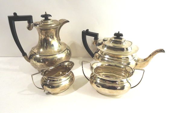 Bonhams : A four piece silver tea service by Francis Howard Ltd ...