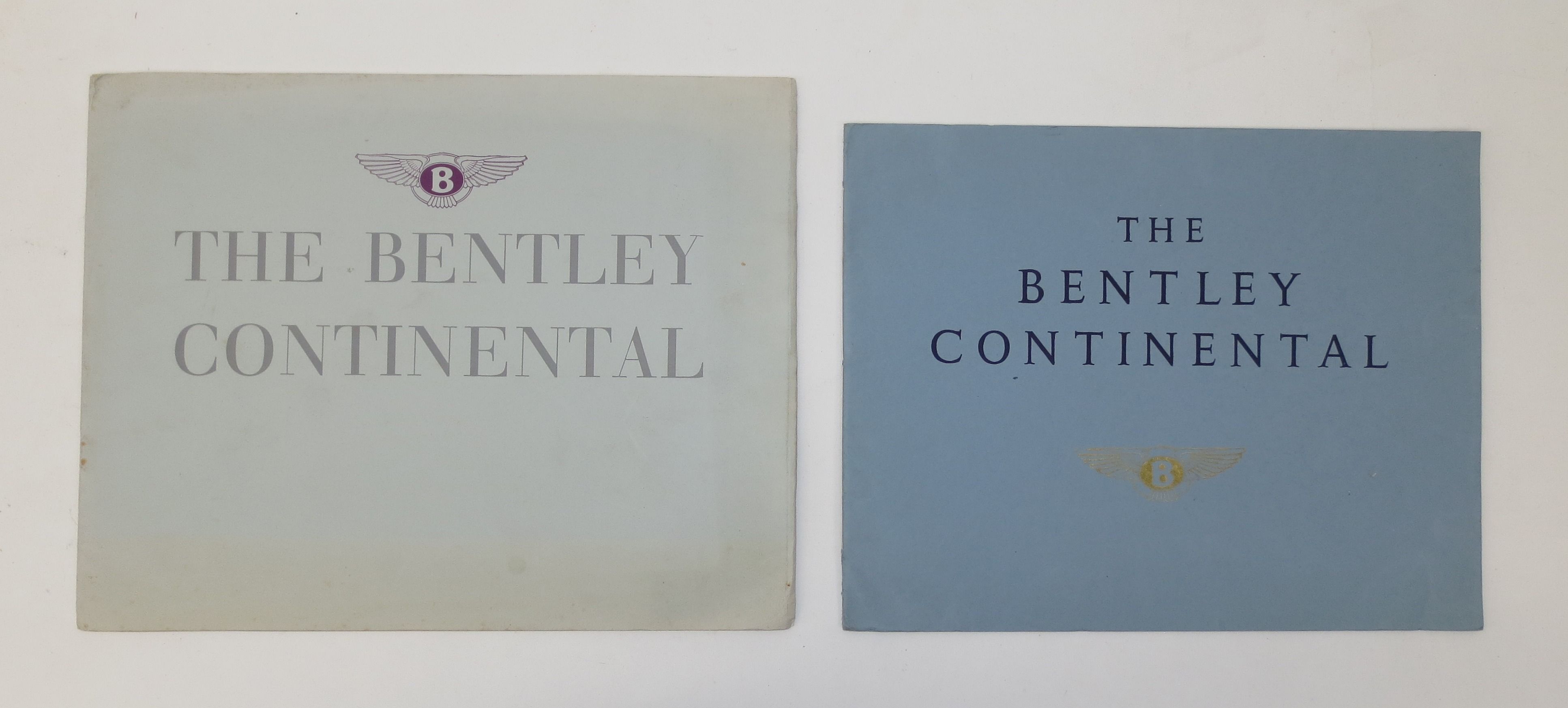 Bonhams Cars : Two Bentley Continental sales brochures,