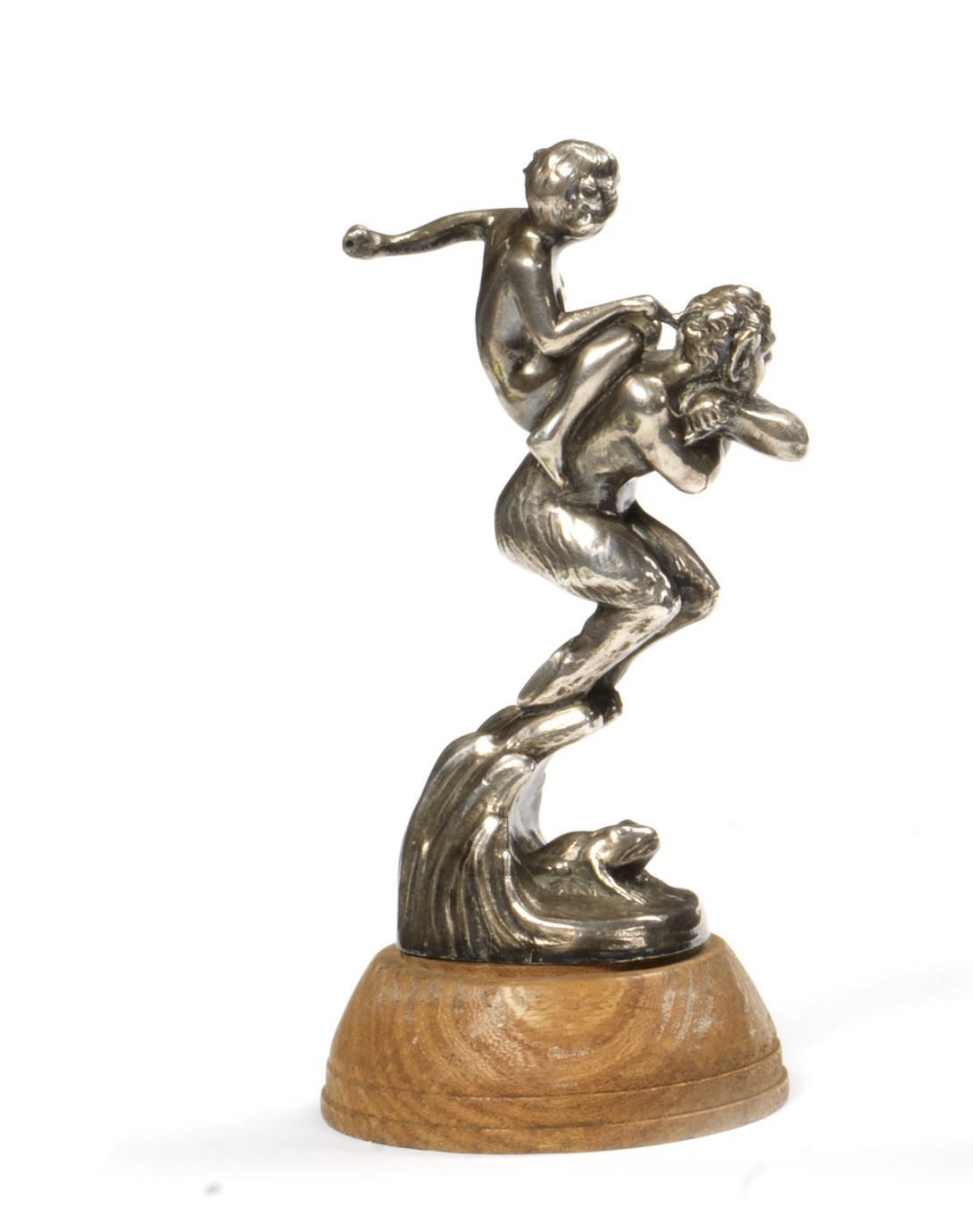 Bonhams Cars : A 'Venus riding the Satyr' mascot, believed French, 1920s,