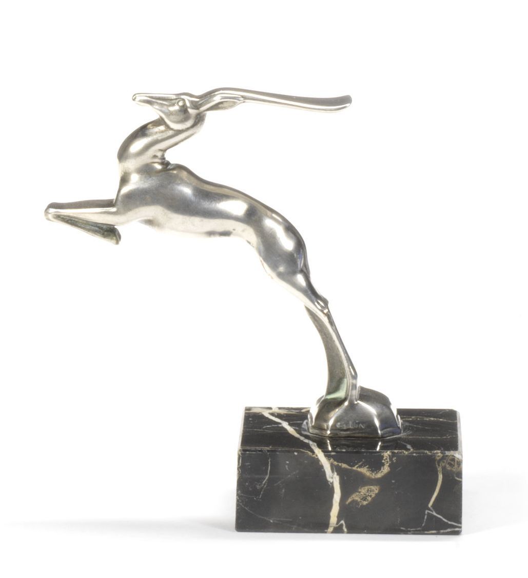Bonhams Cars : A Leaping Gazelle mascot by Colin, French, 1920s,