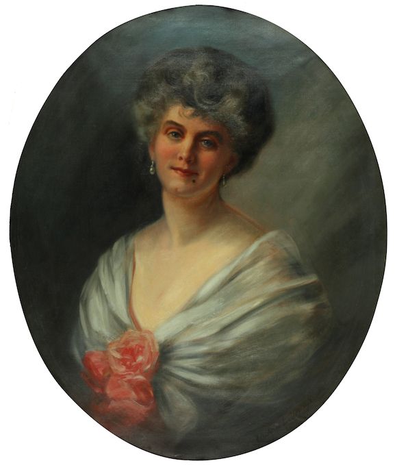 Bonhams : John Hodgson Lobley (British, born 1878) Portrait of Alice ...