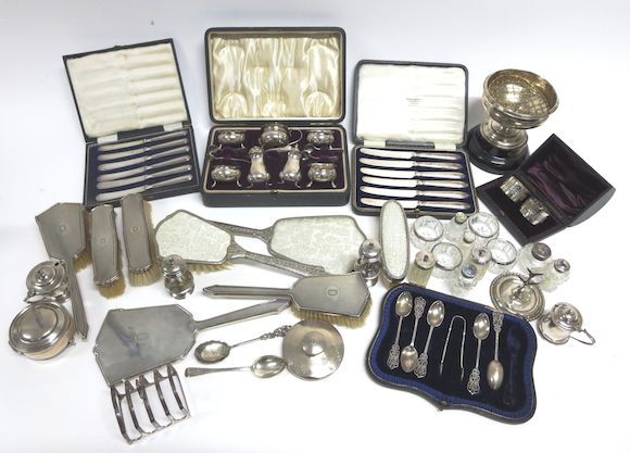 Bonhams : A collection of silver various makers and dates