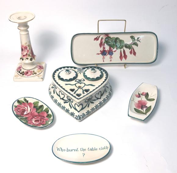 Bonhams Six Pieces Of Wemyss Pottery