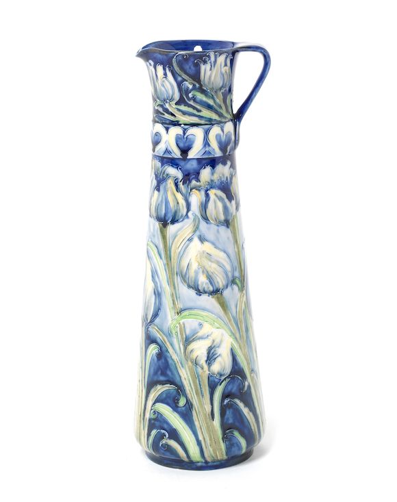 Bonhams : William Moorcroft 'Tulip' a Florian Pattern Pitcher, circa 1900