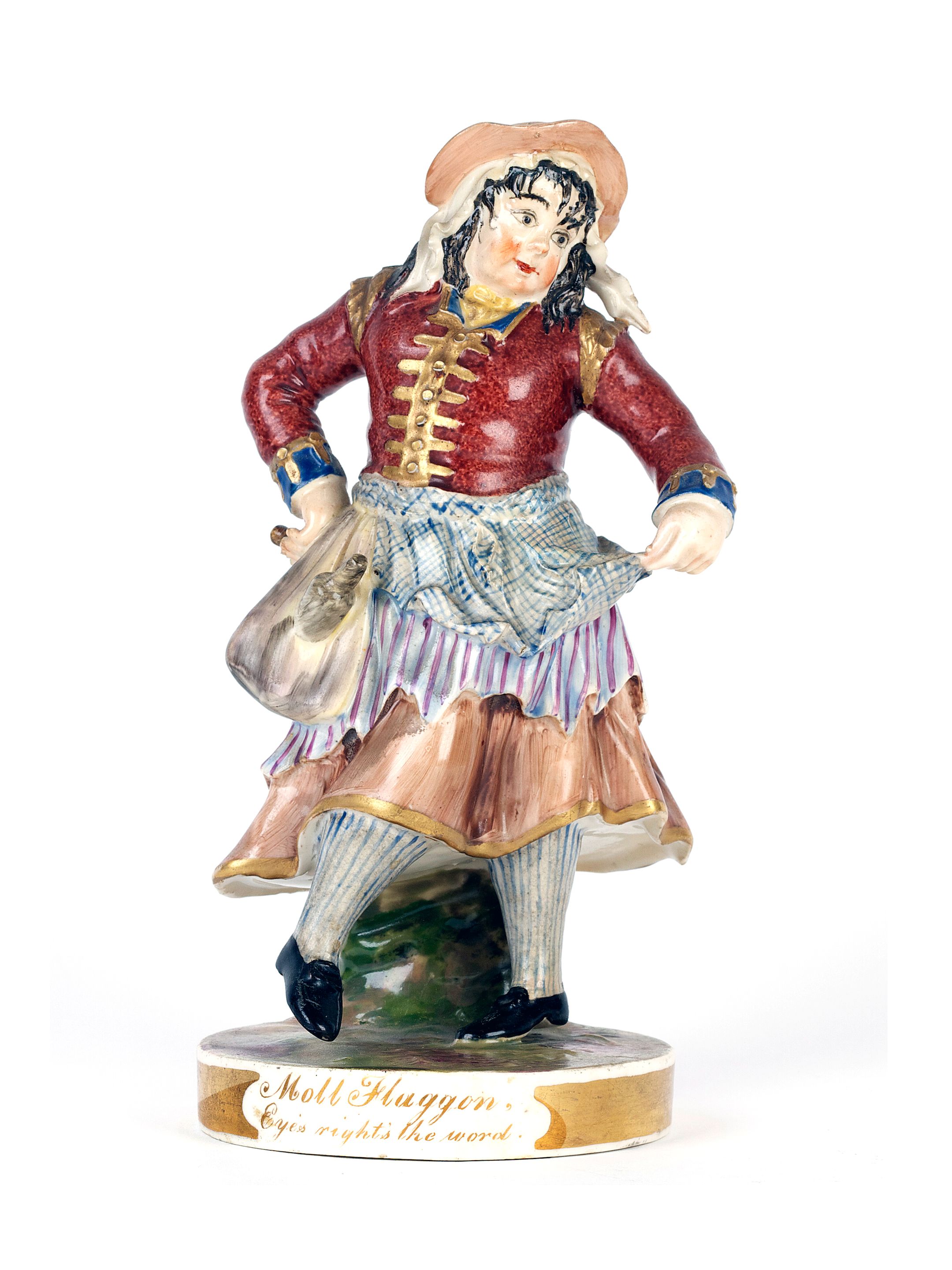 Bonhams : A rare Rockingham figure of John Liston as 'Moll Flaggon ...
