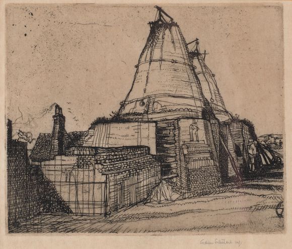 Bonhams : Graham Sutherland O.M. (British, 1903-1980) Poling Potteries Etching, 1924, on laid ...