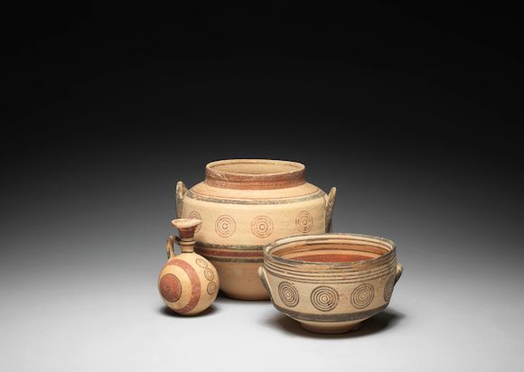 Bonhams : Three Cypriot bichrome ware vessels 3