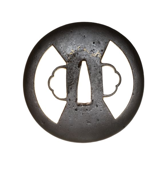 Bonhams : A Higo Toyama tsuba and a Higo Kamiyoshi tsuba Edo Period ...