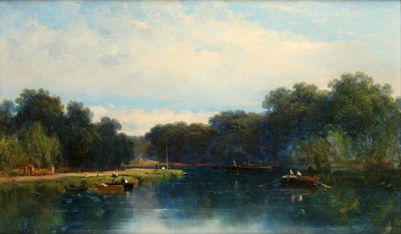 Bonhams : William Pitt (British, active 1849-1890) 'On the Tavy, Devon ...