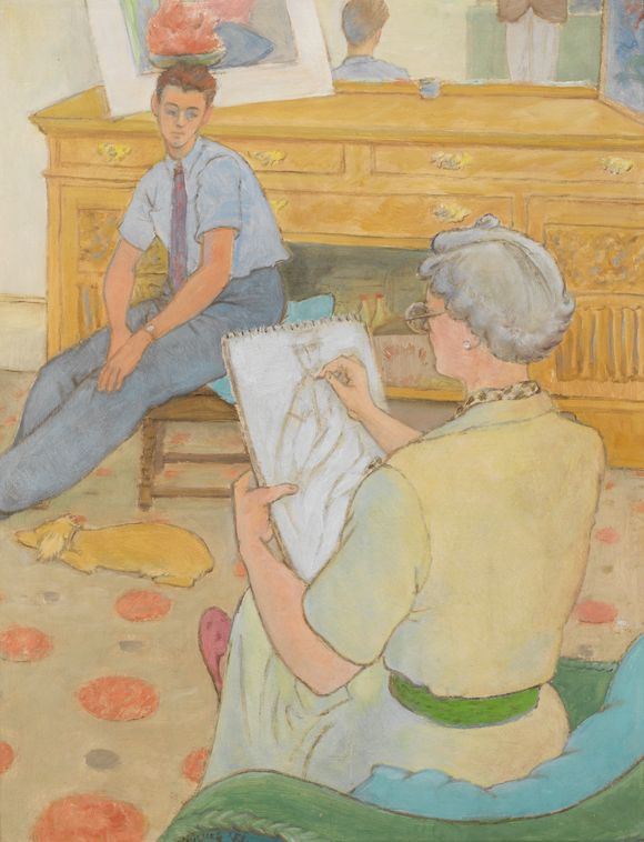 Bonhams : Peter Samuelson (British, 1912-1996) Art Class (Mrs Fraser ...