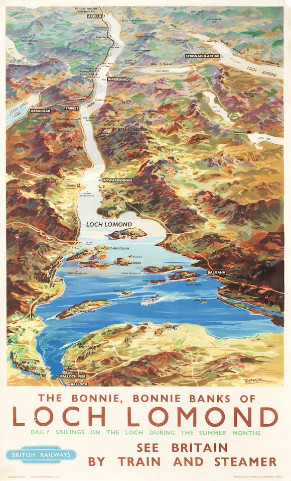 Bonhams : POSTERS - BRITISH RAIL NICOLSON (W.C.) The Bonnie, Bonnie ...