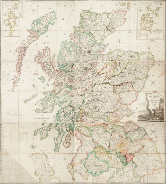 Bonhams : MAP - SCOTLAND AINSLIE (JOHN) Scotland drawn and engraved ...