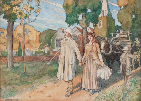 Bonhams : Stephen Reid RBA (British, 1873-1948) Just Married