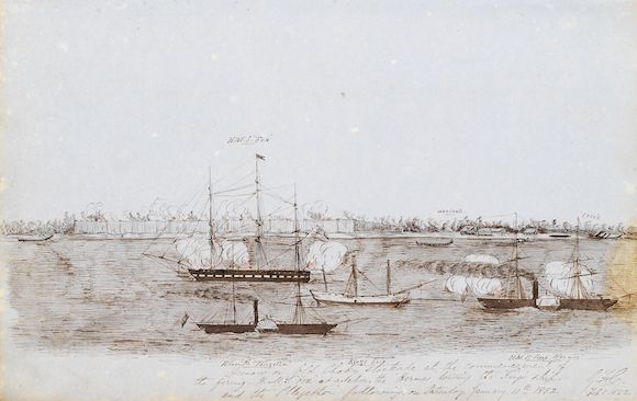 Bonhams : A pair of Midshipman's personal logbooks, George Frederick ...