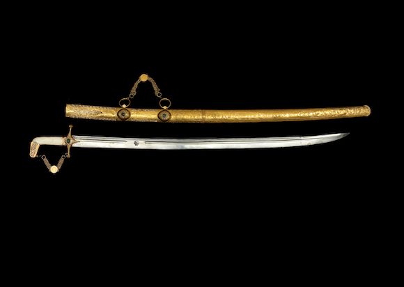 Bonhams : A diamond and emerald-set gold-mounted Royal presentation ...