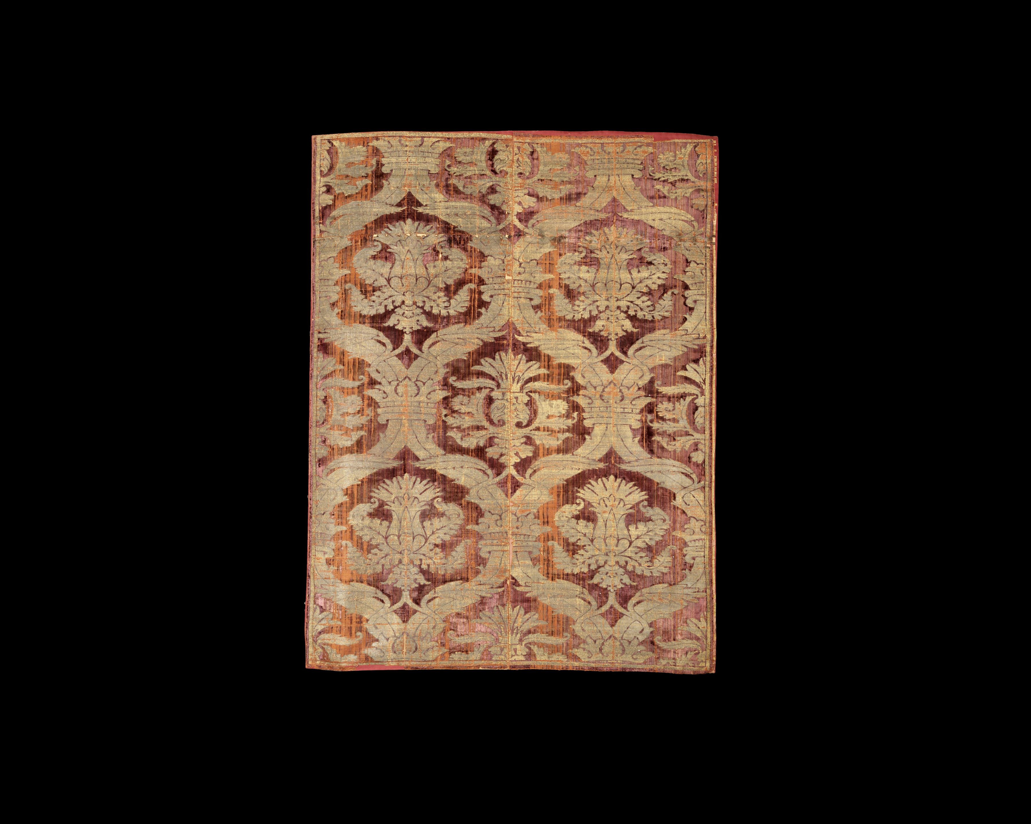 Bonhams : An Ottoman voided velvet Panel Turkey, Bursa, 16th Century