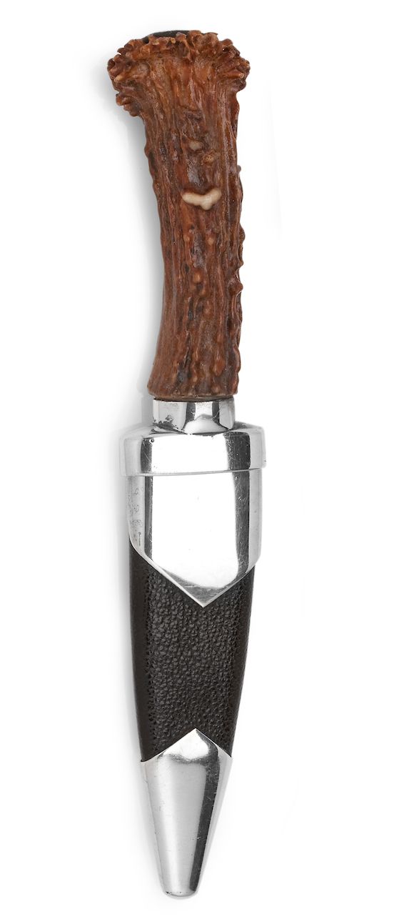 Bonhams : A silver and horn mounted skean dhu Fraser Ferguson & Macbean ...