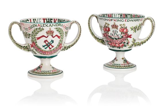 Bonhams : Two Wemyss cups commemorating the coronation of King Edward ...