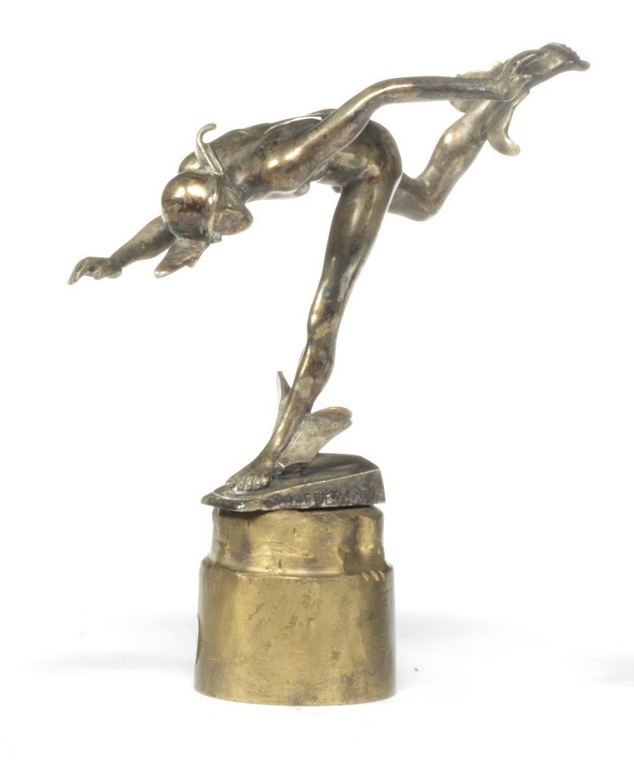 Bonhams Cars : A fine and rare 'Running Mercury' mascot by Sasportas ...