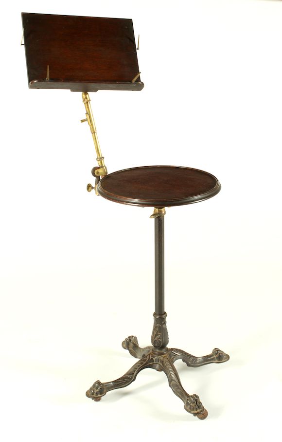 Bonhams : A Victorian mahogany and cast iron adjustable occasional ...