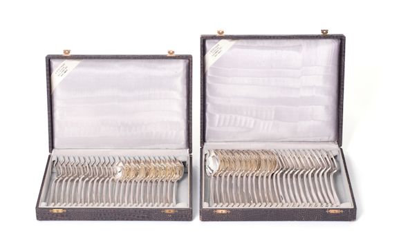 Bonhams : A quantity of 20th century Dutch silver flatware by B. H ...