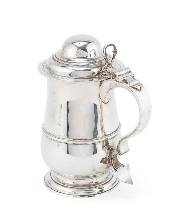 Bonhams : A George II silver tankard by Robert Albin Cox, London 1758