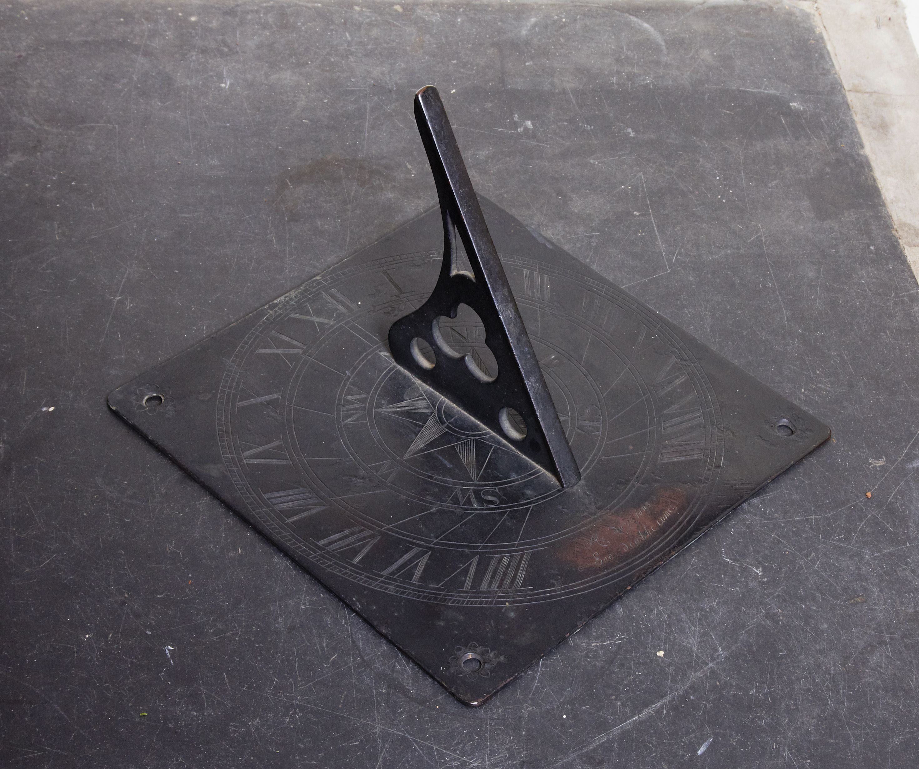Bonhams : A bronze sundial plate, in 18th century style