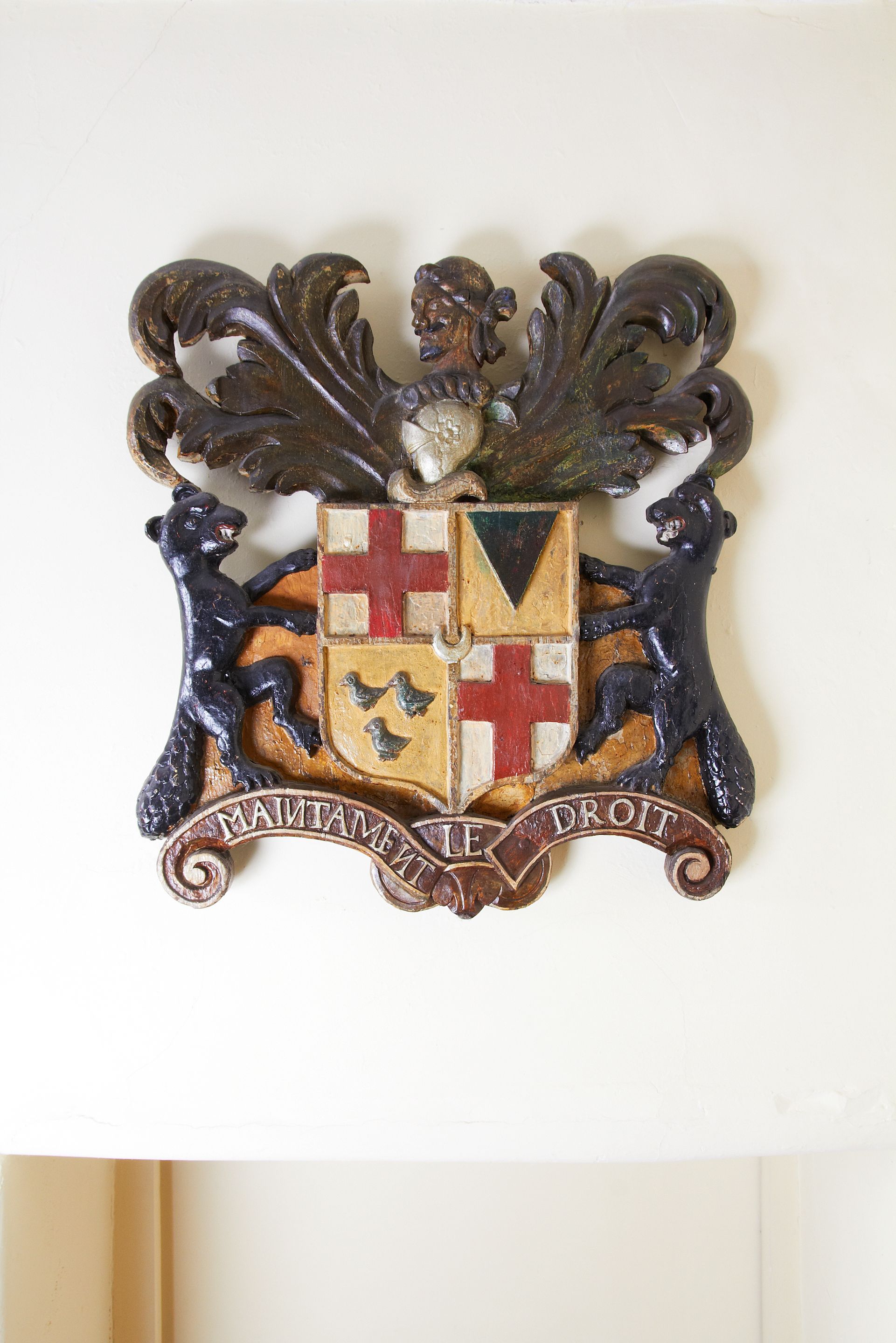 Bonhams : An early 18th century polychrome-decorated and gilt ...